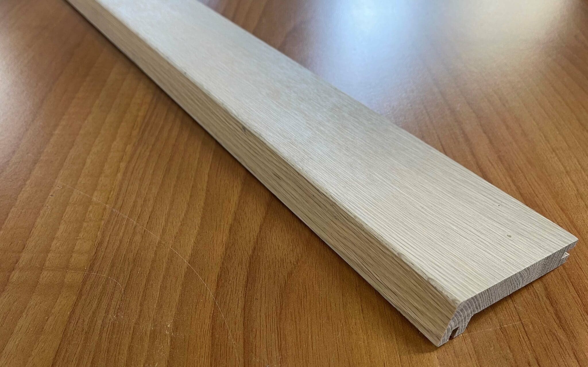 Product | Smooth Unfinished Oak Stair Nosing